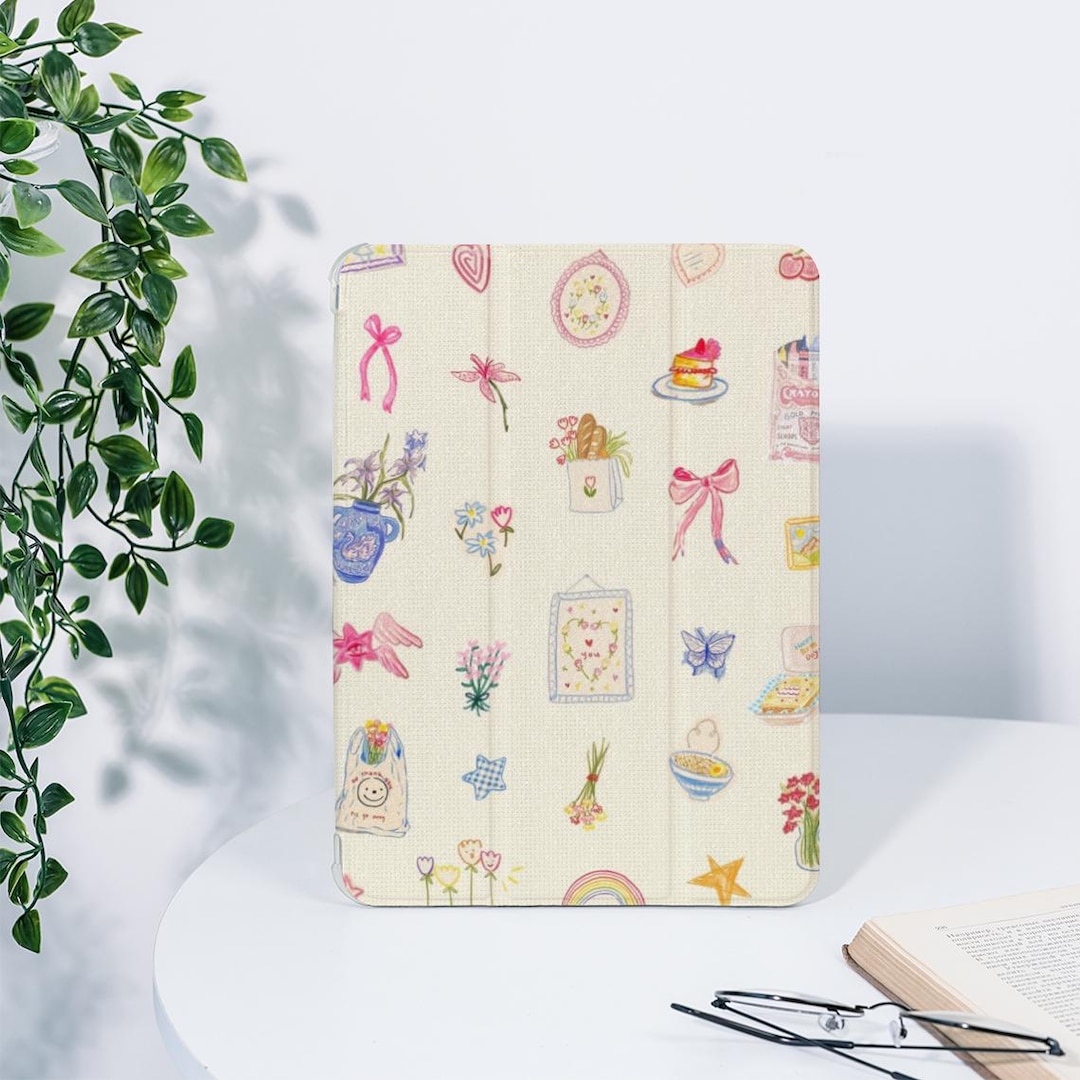 Cartoon Collage iPad Case for iPad 9.7" 10.2" 10.9" 12.9" iPad Air 5 4 ...