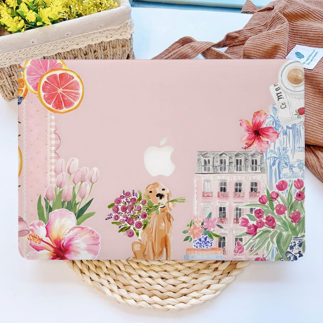 Cartoon Dog Cute Hard Laptop Case for MacBook Air 11 Air 13/15 M1/M2 ...