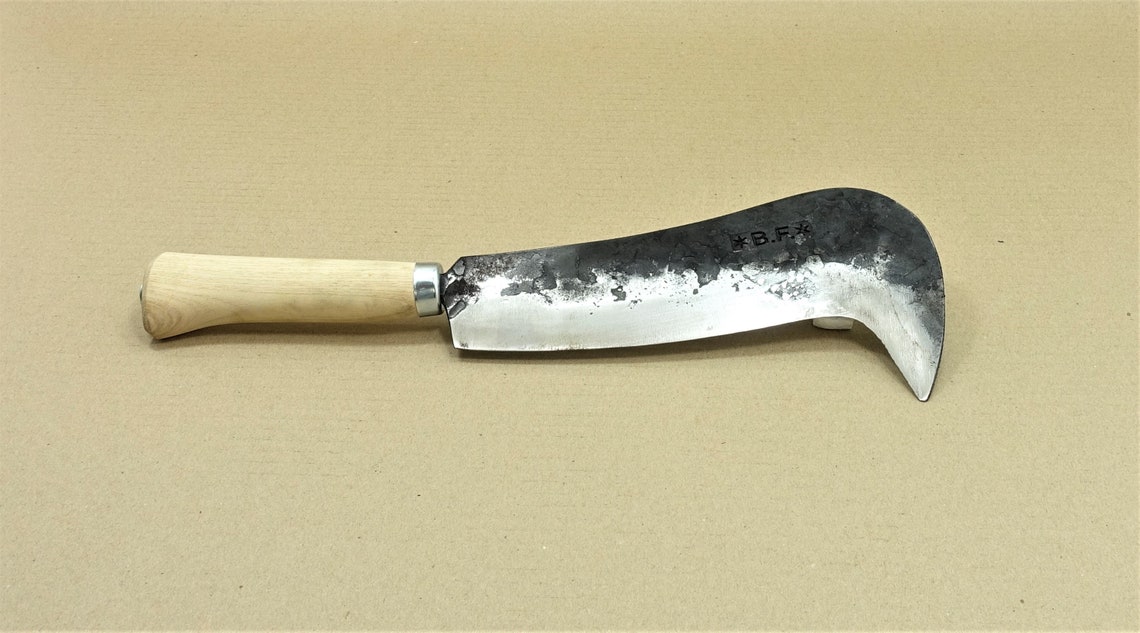 Billhook Brush Axe Hatchet Hook Slasher Pruning Copicing Scythe Forged ...
