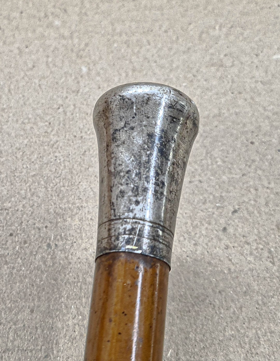 Vintage Walking Stick Silver - Etsy