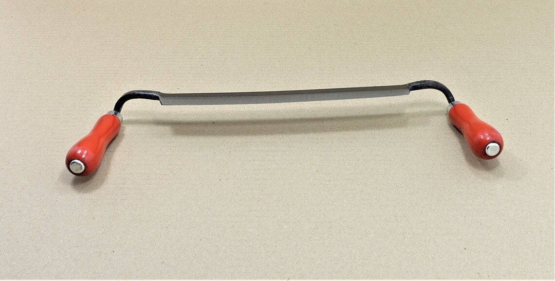 Wood Draw Shave Woodworking Knife Draw Knife 11 Hand Wrought Forged - Etsy