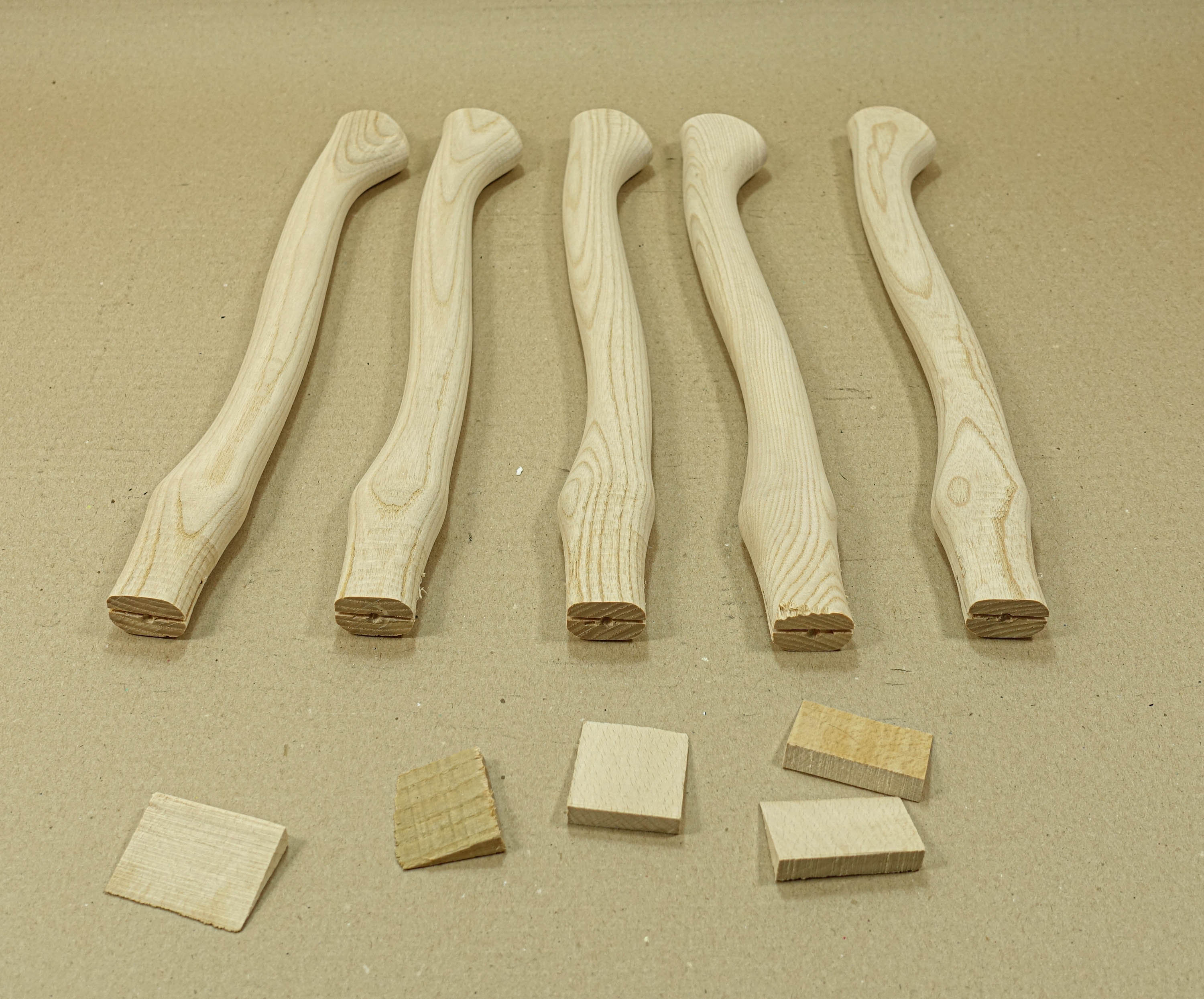 Lot of 5 X 15,7" Axe Handle Hickory - Etsy