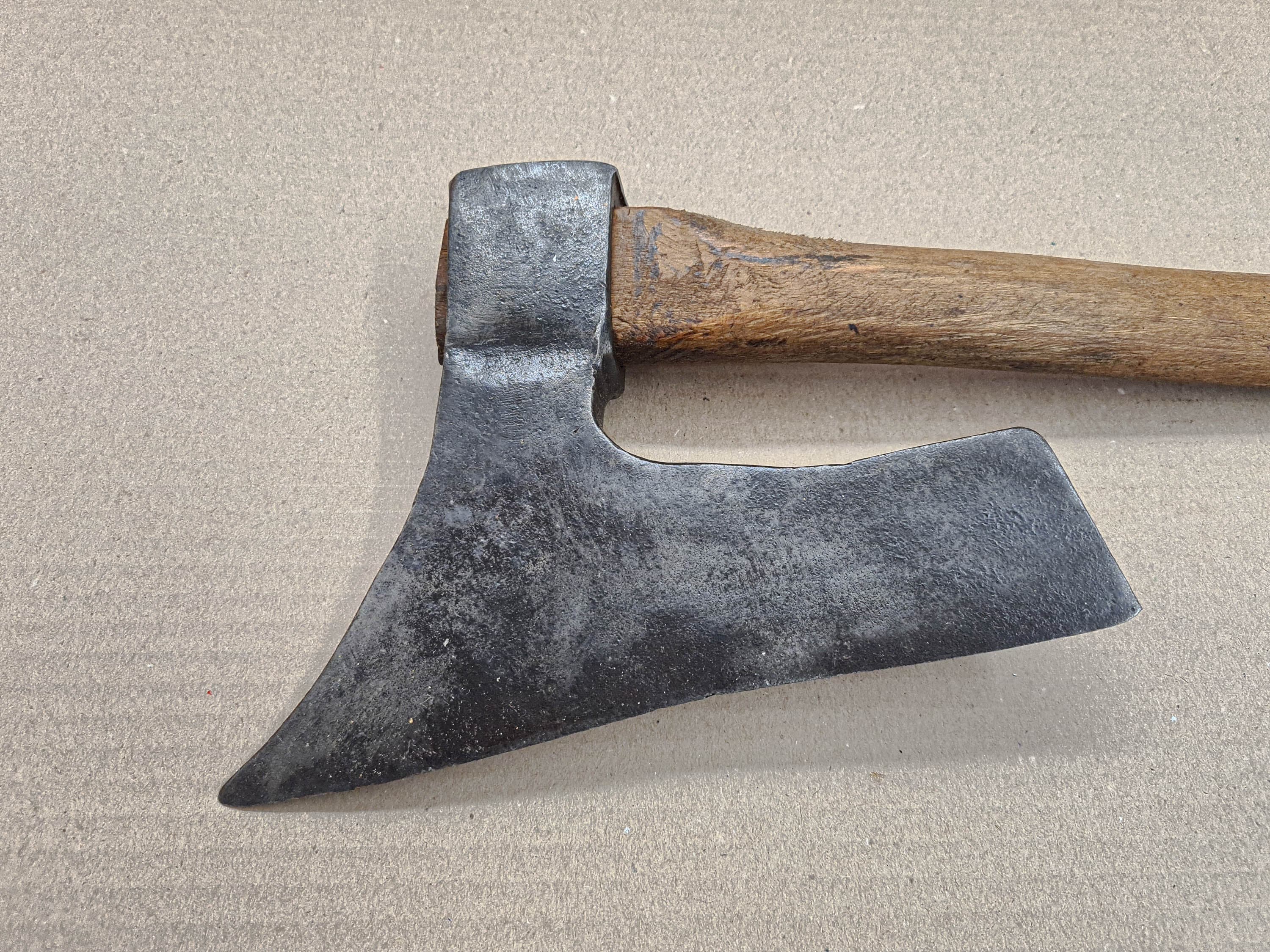 Vintage Goosewing Bearded Broad German Hatchet Axe Handmade Forged Rare ...