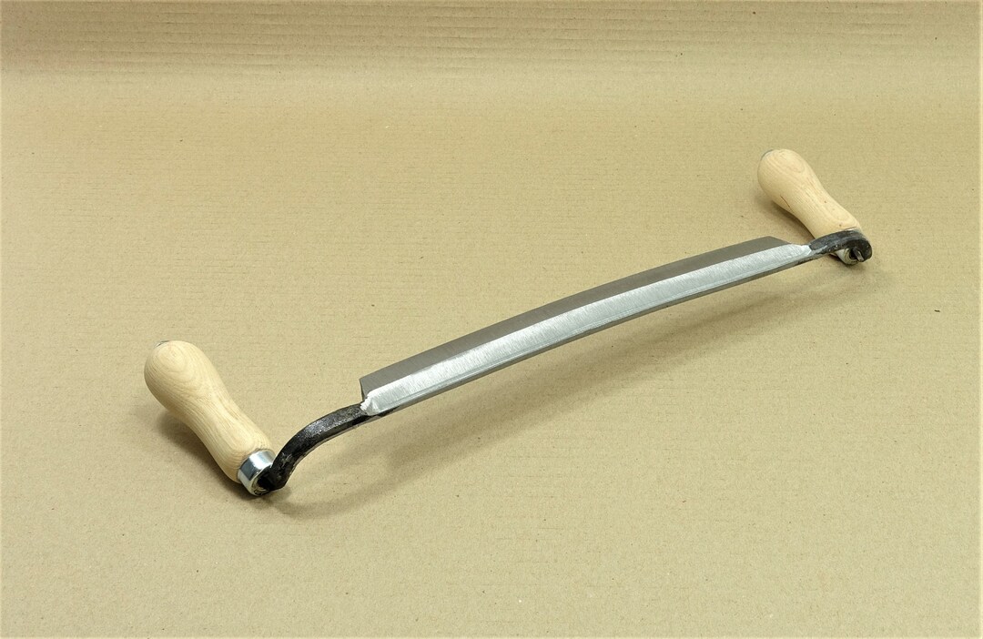 Wood Draw Shave Woodworking Knife Draw Knife 11" Hand Wrought Forged - Etsy