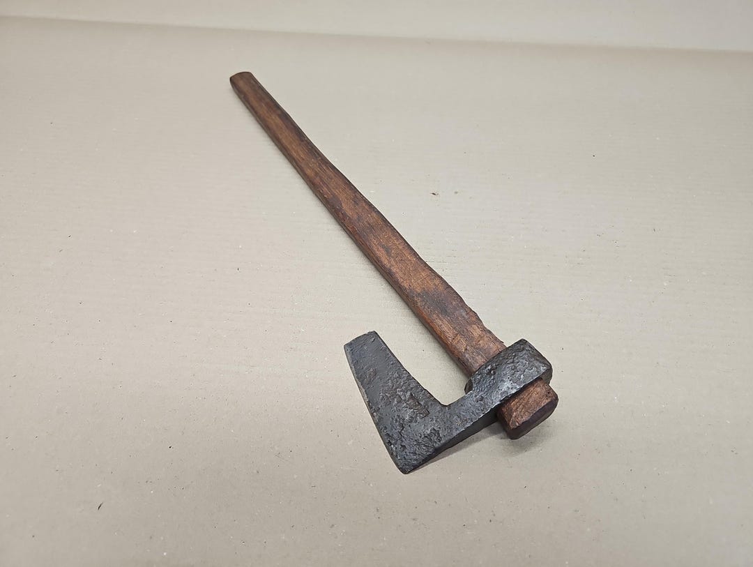 Vintage Goosewing Bearded Broad German Hatchet Axe Handmade Forged Rare ...