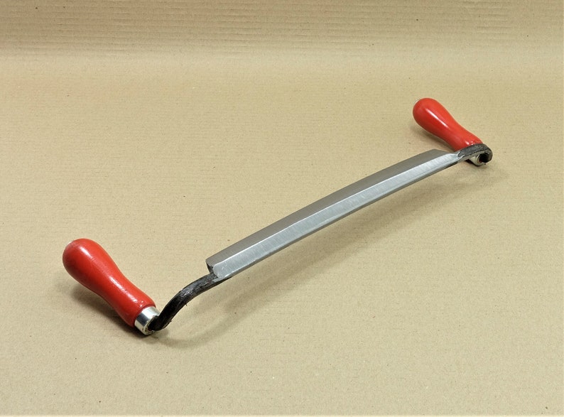 Wood Draw Shave Woodworking Knife Draw Knife 11" Hand Wrought Forged - Etsy