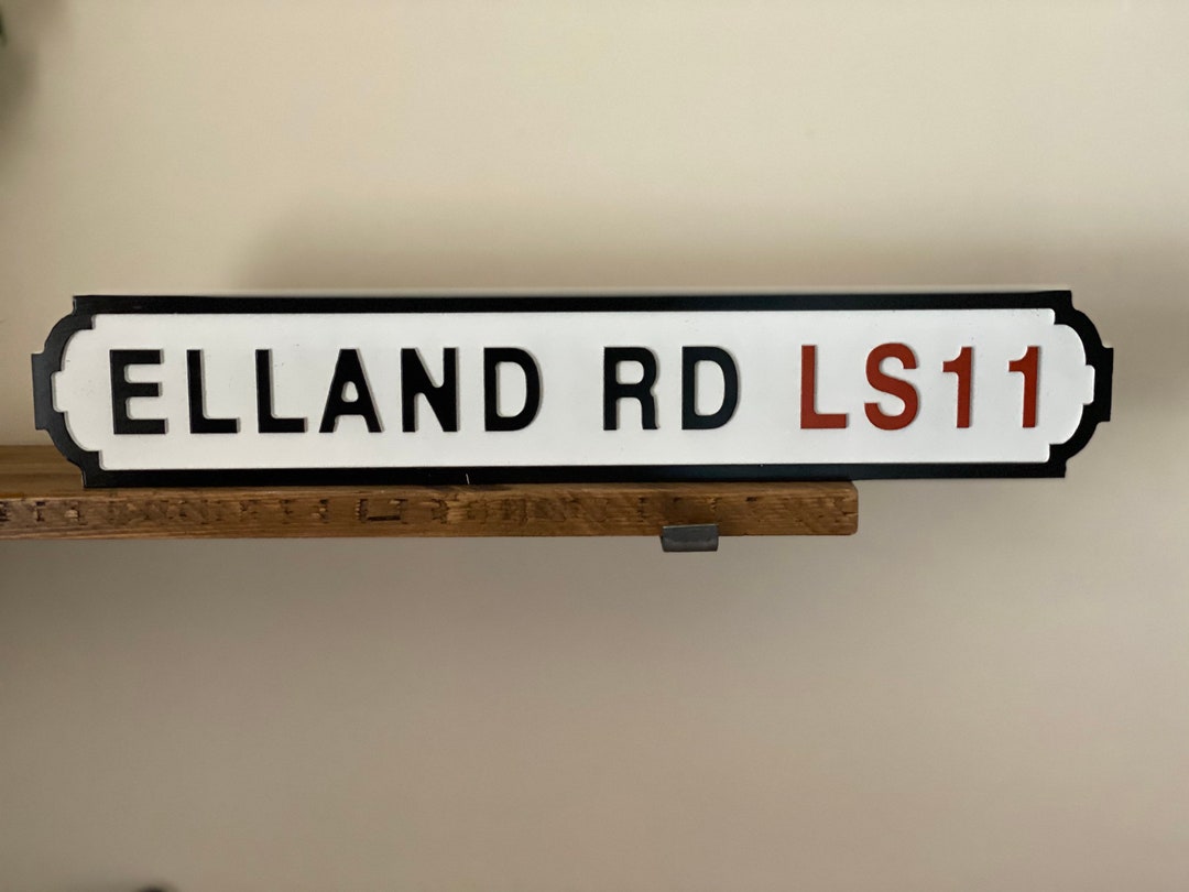 Leeds ELLAND Rd LS11 Vintage Road Sign Street Sign Custom Sign - Etsy