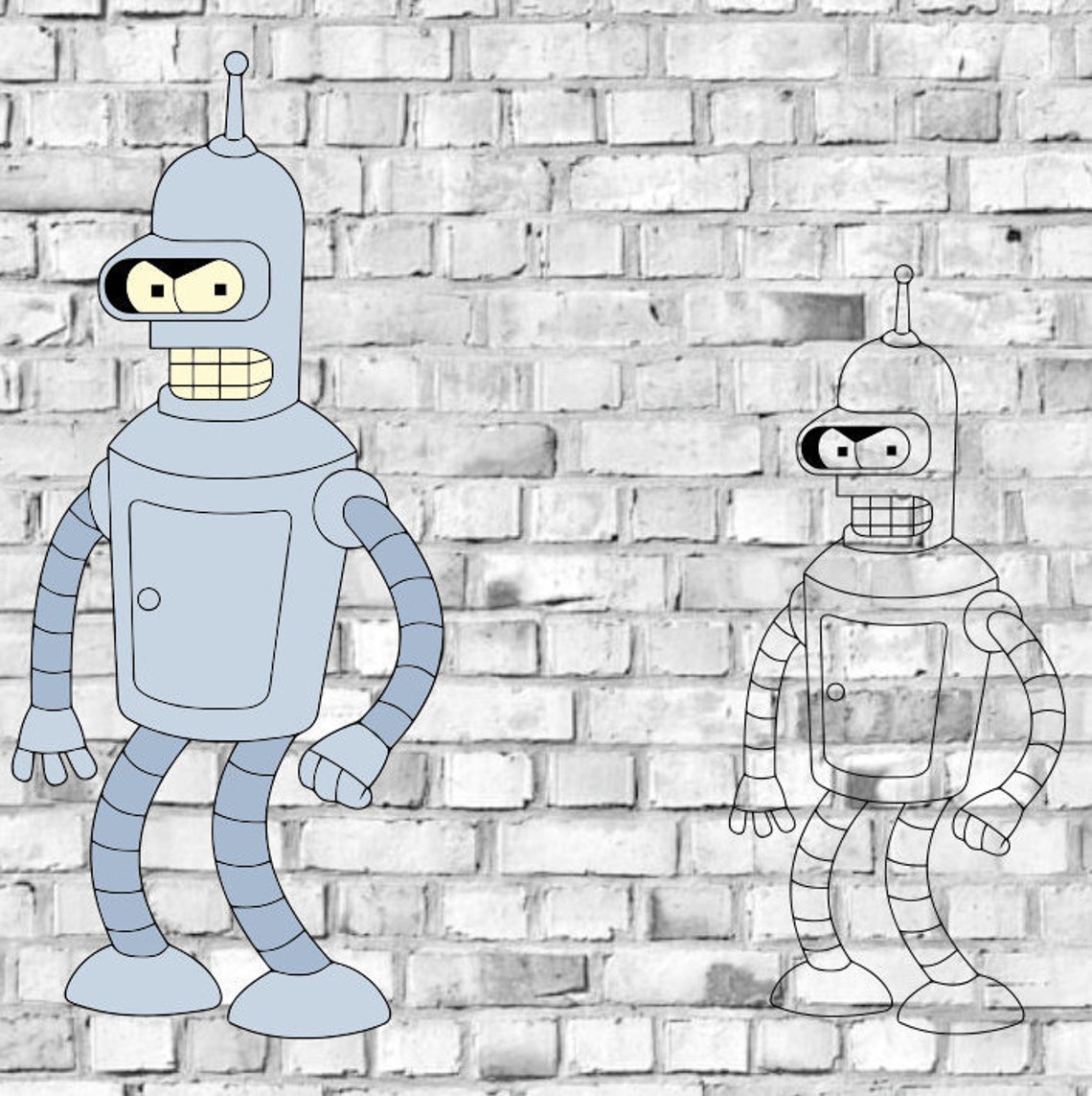 Futurama svg Bender Futurama svg png eps dxf t-shirt | Etsy