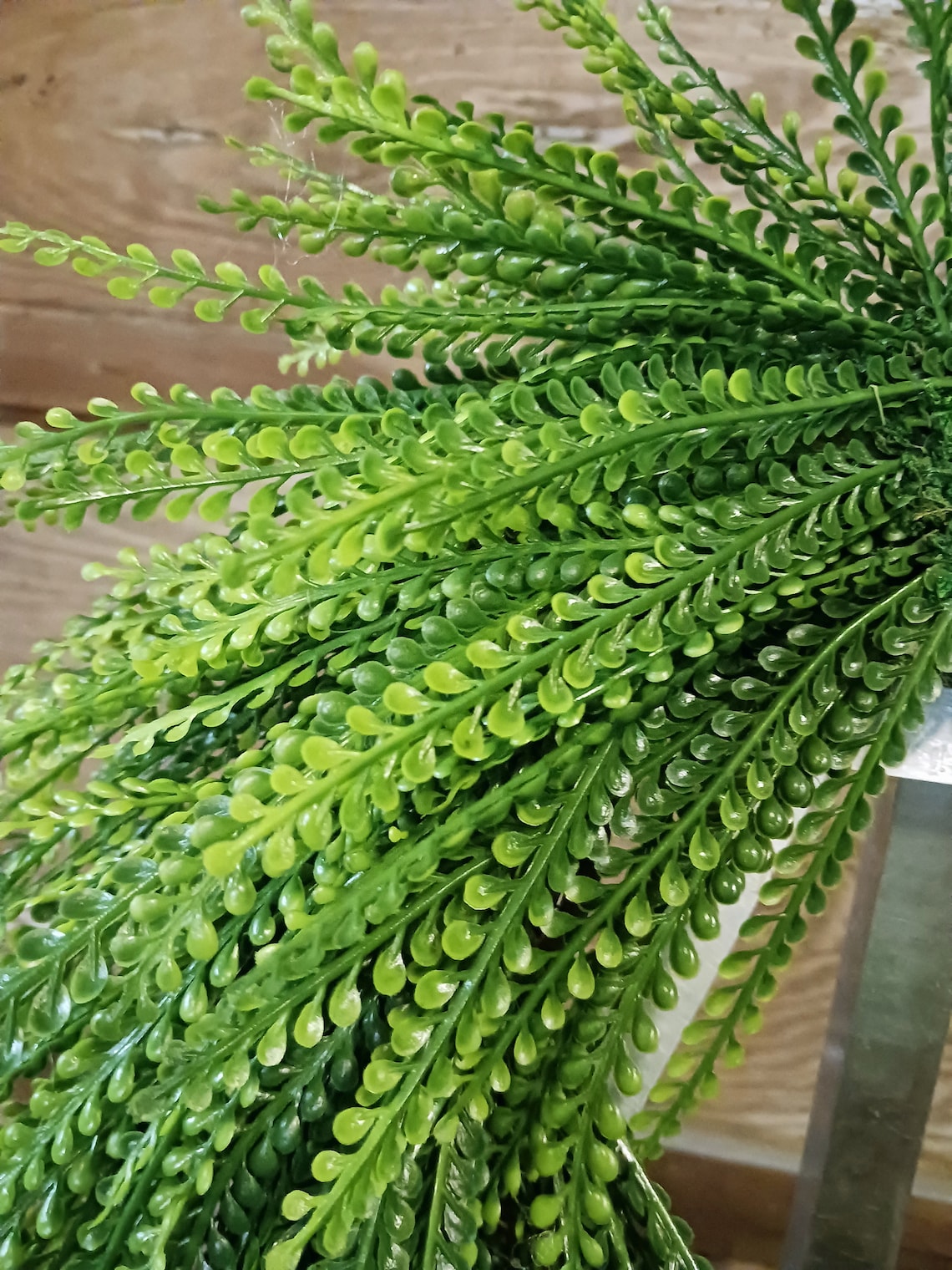 Medium Artificial Bead Grass Wreath All Year Round Wreath, Button Fern ...