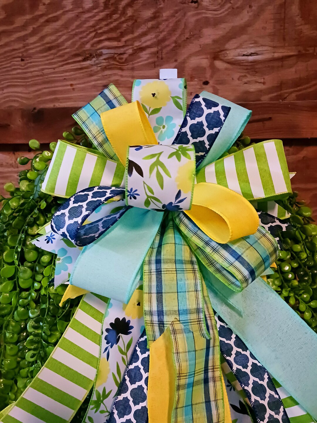 XL Spring Wreath Bow, Mailbox Bow, Floral Wreath Bow - Etsy