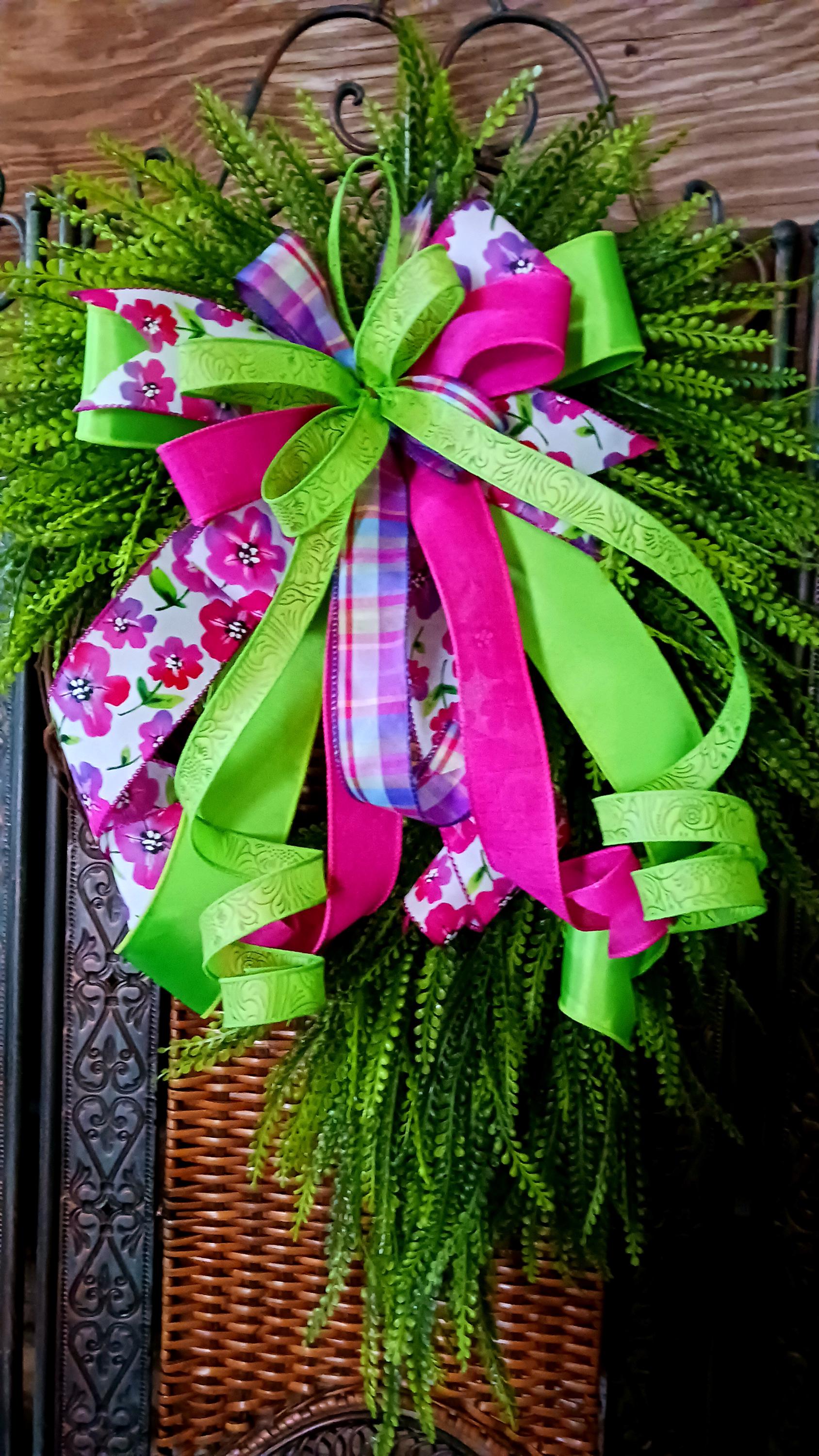 Spring Floral Wreath Bow Best Selling Wreath Bow Spring Wreath Bow ...