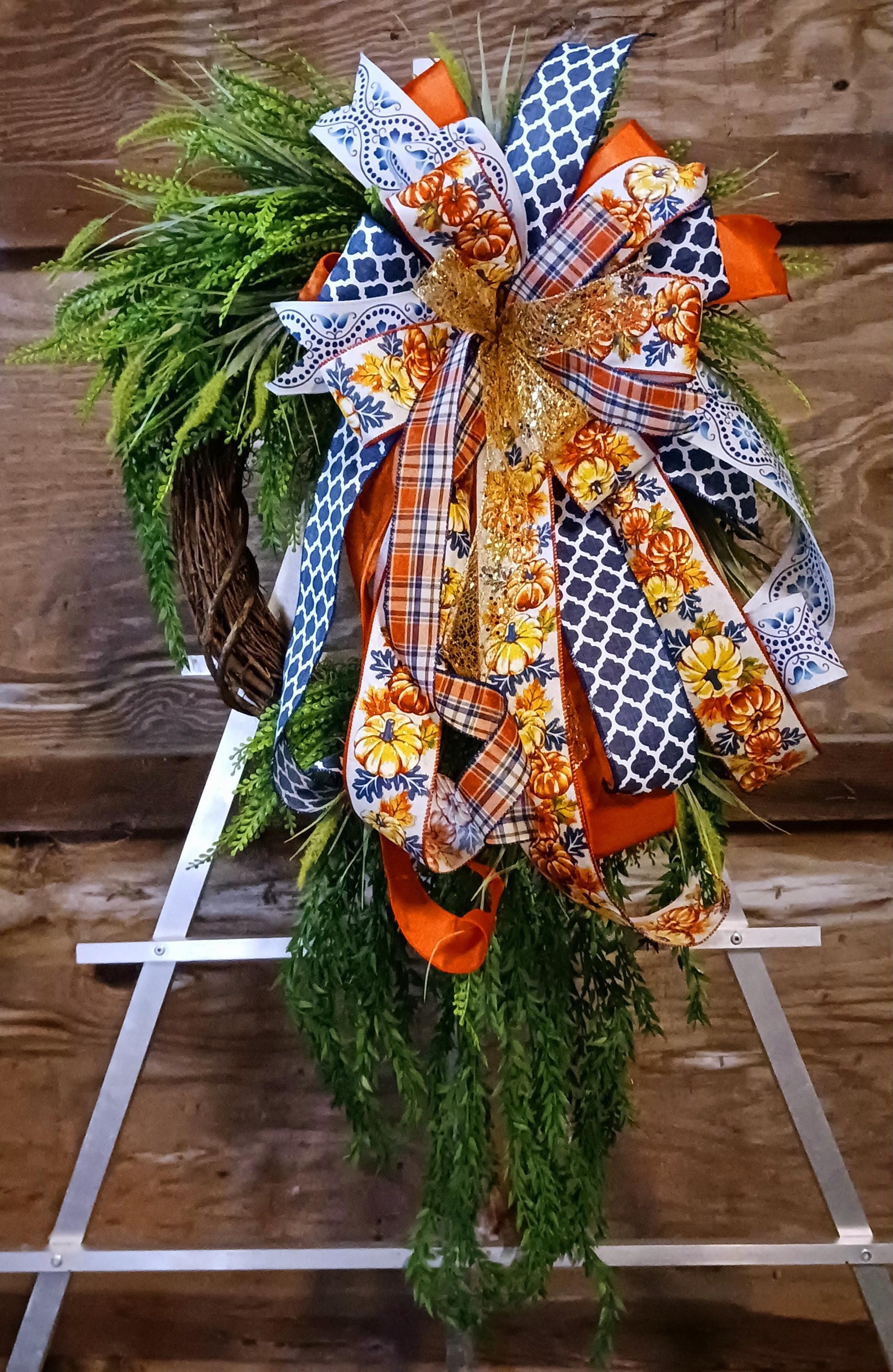 Bead Grass, Willow, and Plume Grass Wreath - Etsy