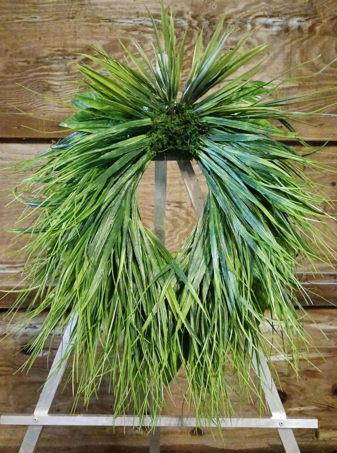 XL Grass Wreath, Long Blade Grass Wreath Spring Grass Wreath, Year ...