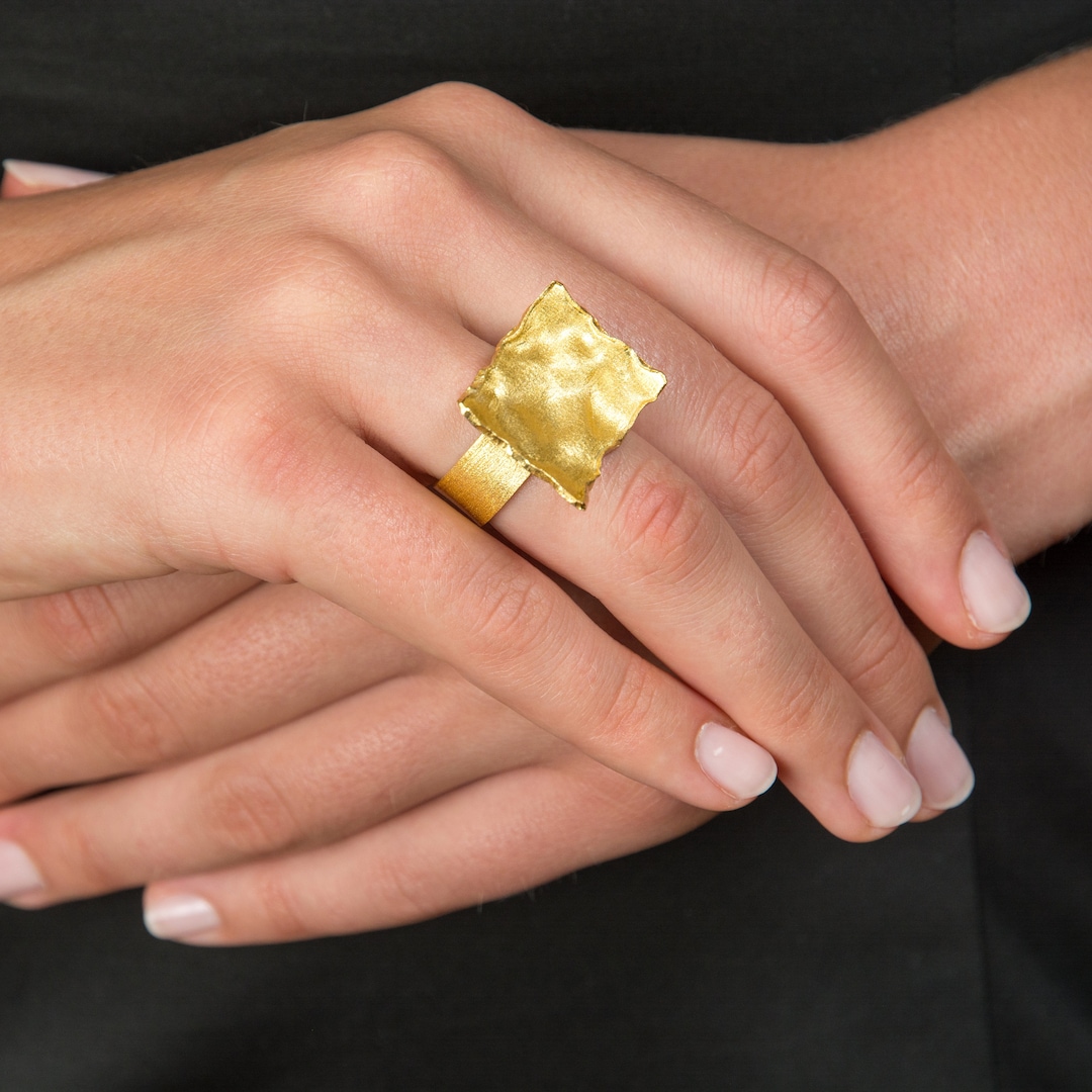 Designer Ring Individual Goldsmith Handmade in Sterling Silver 18kt ...