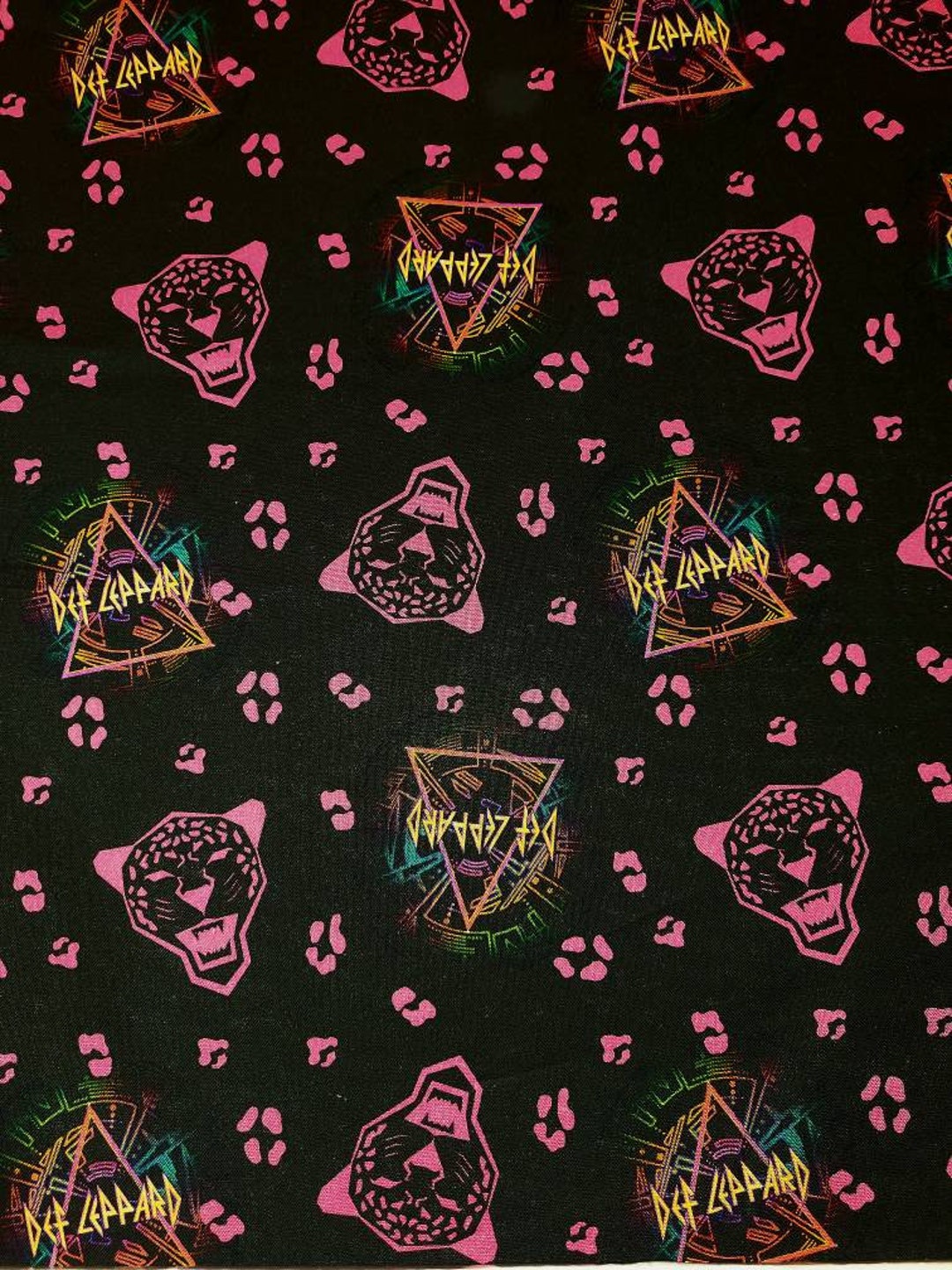 Def Leppard Pink 100% Cotton Fabric Fatquarter Half Yard - Etsy