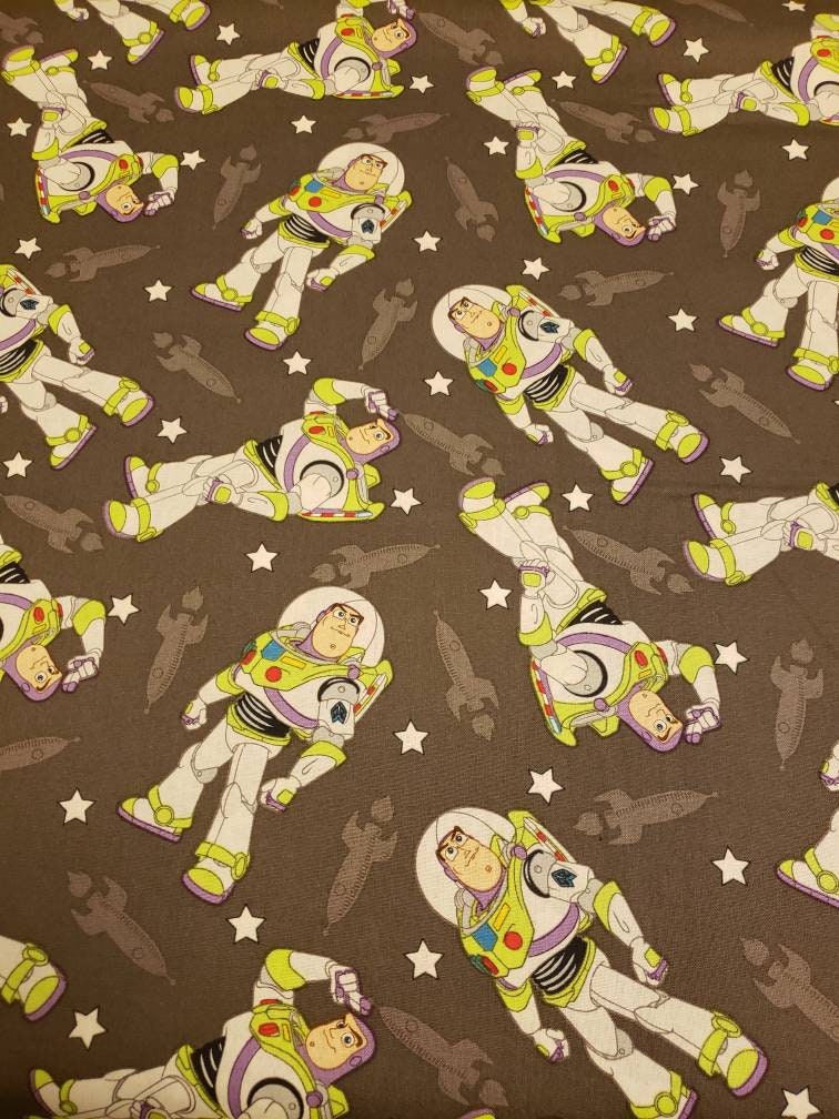 Buzz Lightyear 100% cotton fabric fat quarter half yard | Etsy