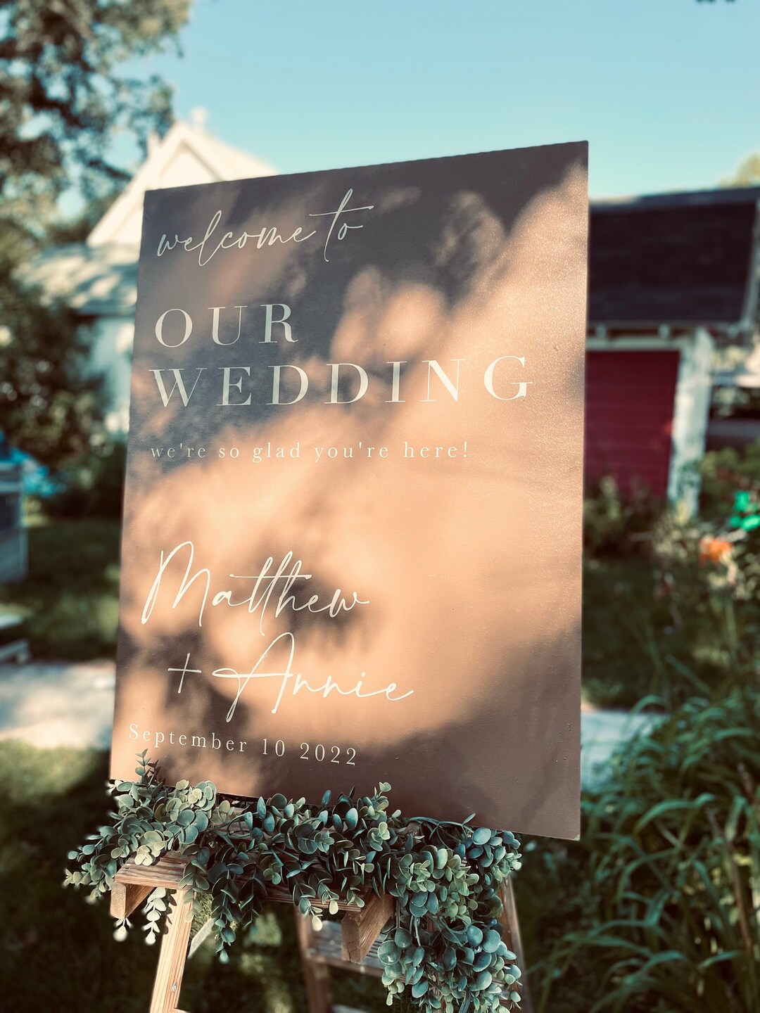 Welcome to Our Wedding DIGITAL FILE Modern Romantic Wedding Ceremony ...