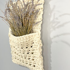 Crochet Wall Pocket, Crochet Wall Pocket Pattern, Wall Pocket, Wall ...