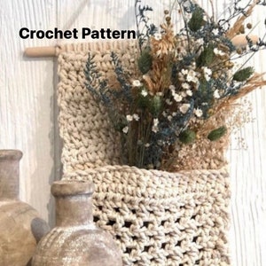 Crochet Wall Pocket, Crochet Wall Pocket Pattern, Wall Pocket, Wall ...