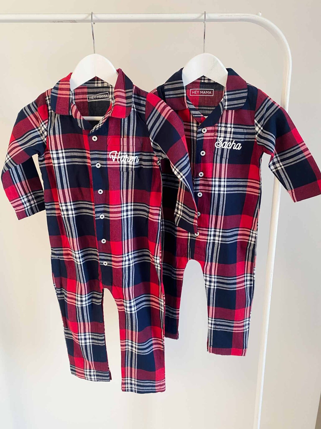 Custom Tartan Pajamas Personalized Christmas Pajamas Baby Christmas ...