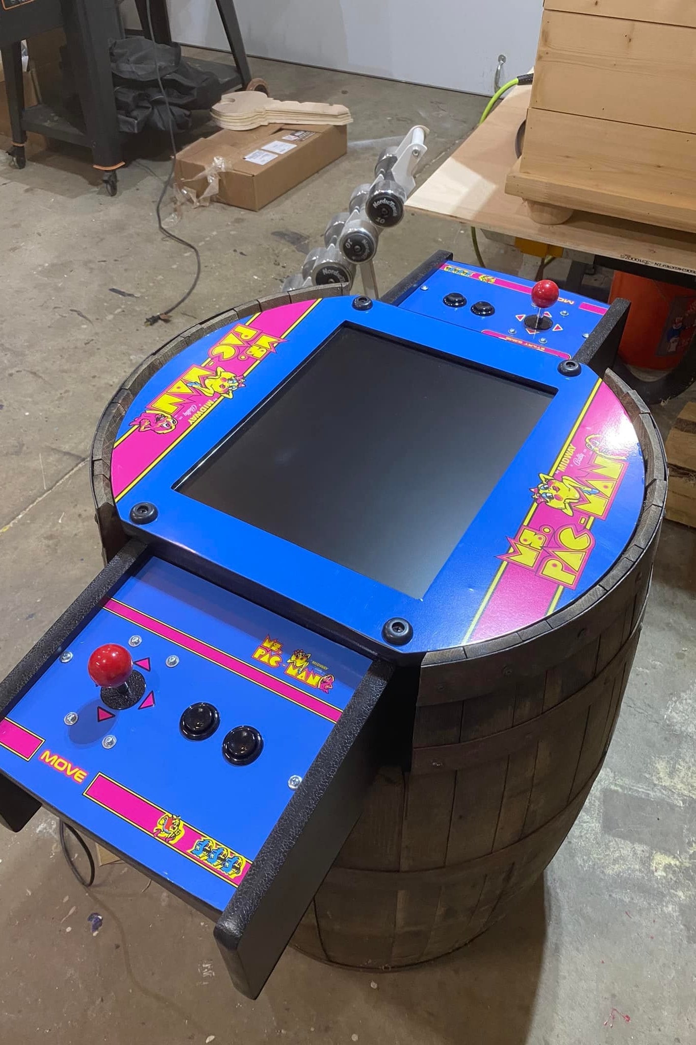 Retro Arcade Custom Arcade Whiskey Barrel CNC Flatpack Wood Only - Etsy