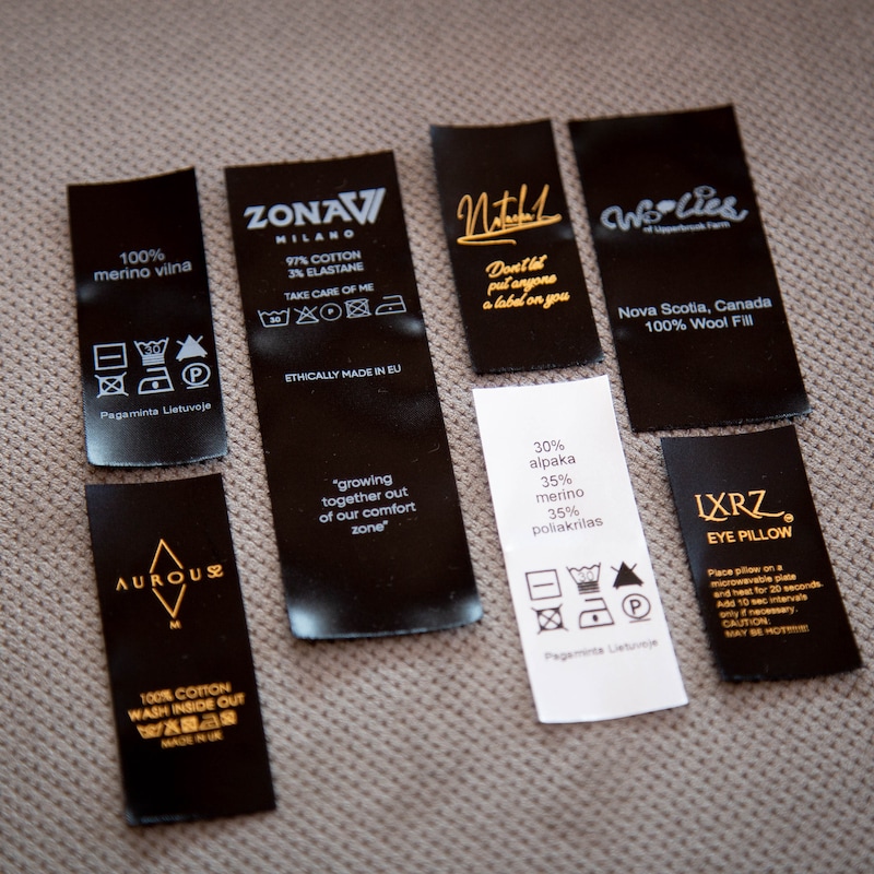 Custom Satin Labels - Etsy