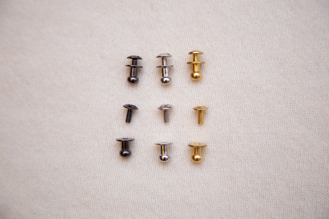 Beautiful Rivets With Screw for Knitting or Leather Products. Ball Head ...