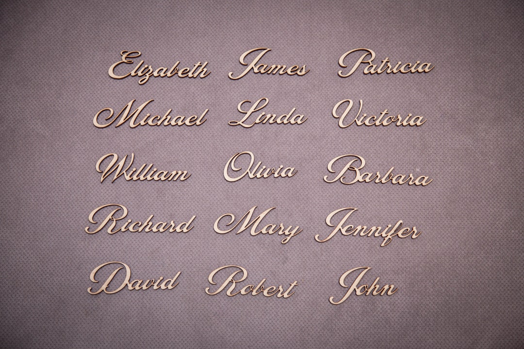 Party Place Card, Laser Cut Names. Wedding Place Names, Table Name ...