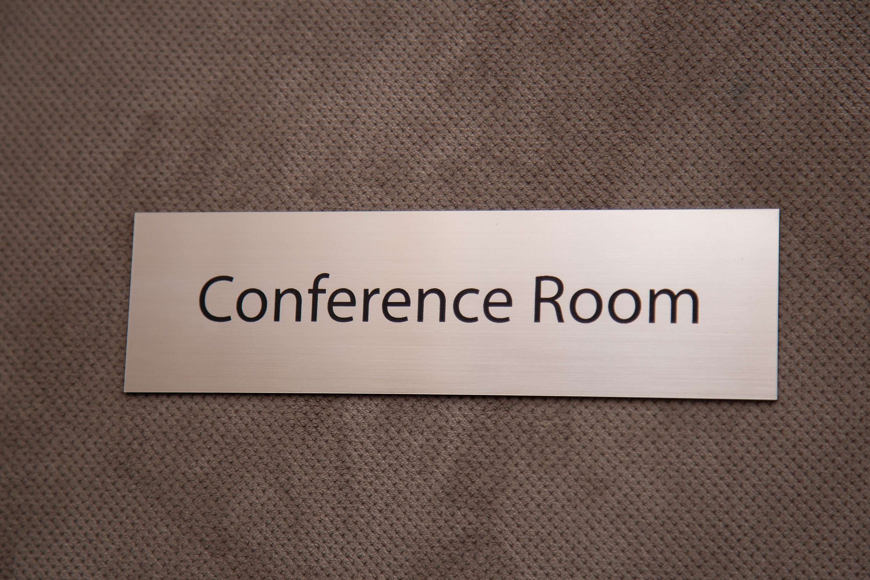 Custom Laser Engraved Acrylic Door Sign: Conference Room Plaque - Etsy