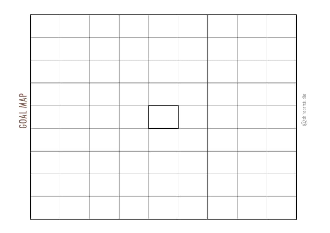 New! 2024 Goal Map L Goal Chart L Mind Map L Planning Table L Printable ...