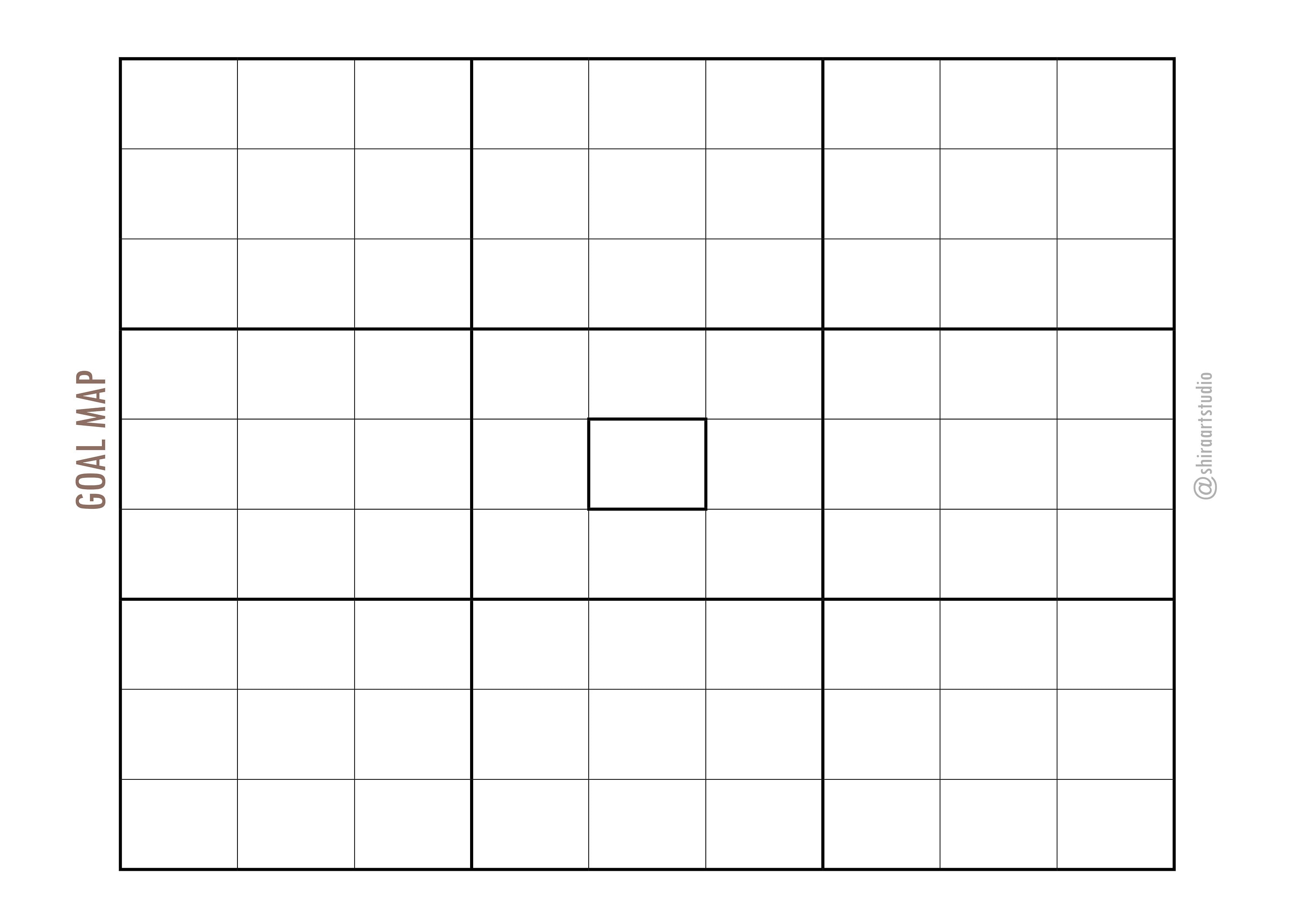 New! 2024 Goal Map L Goal Chart L Mind Map L Planning Table L Printable ...