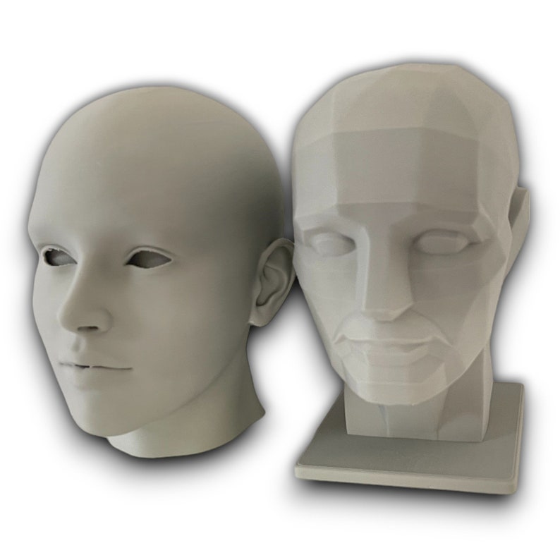 Planes of Head Model Set, 3D Printed Sculptures, Art & Medical ...
