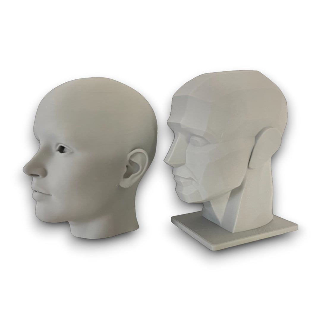 2 Pack-planar and Human Head, Color Silver, 5" Inches 12.7 Cm, Learn ...