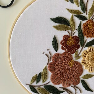 Folk Art Floral Embroidery Pattern | Folk Flower Embroidery Design ...