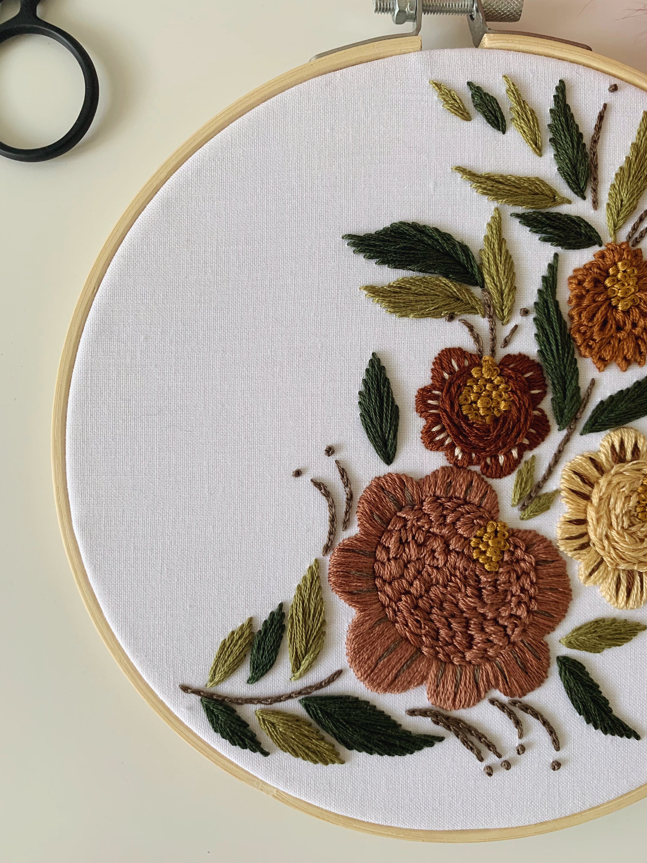 Folk Art Floral Embroidery Pattern Folk Flower Embroidery - Etsy