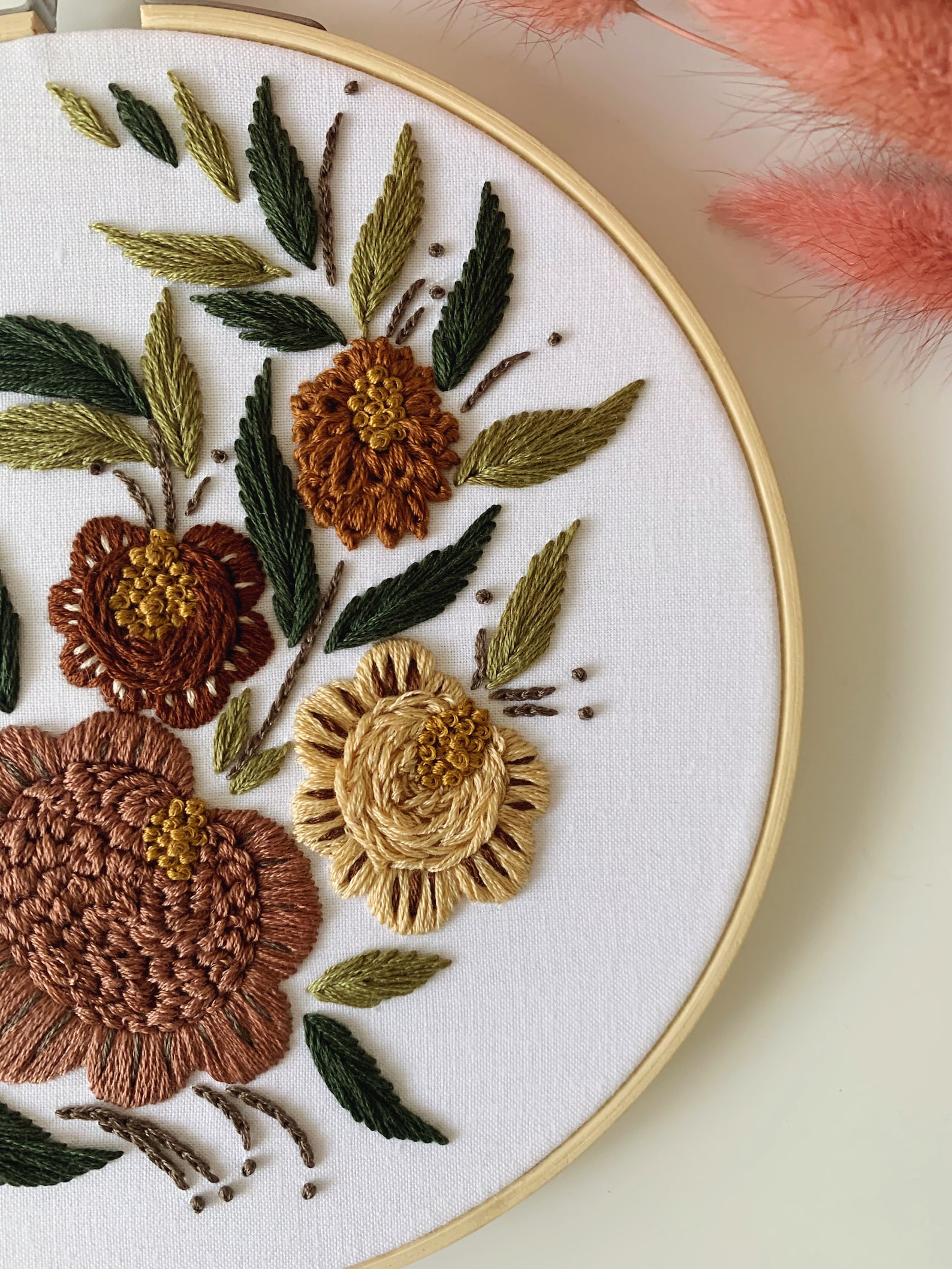 Folk Art Floral Embroidery Pattern Folk Flower Embroidery - Etsy