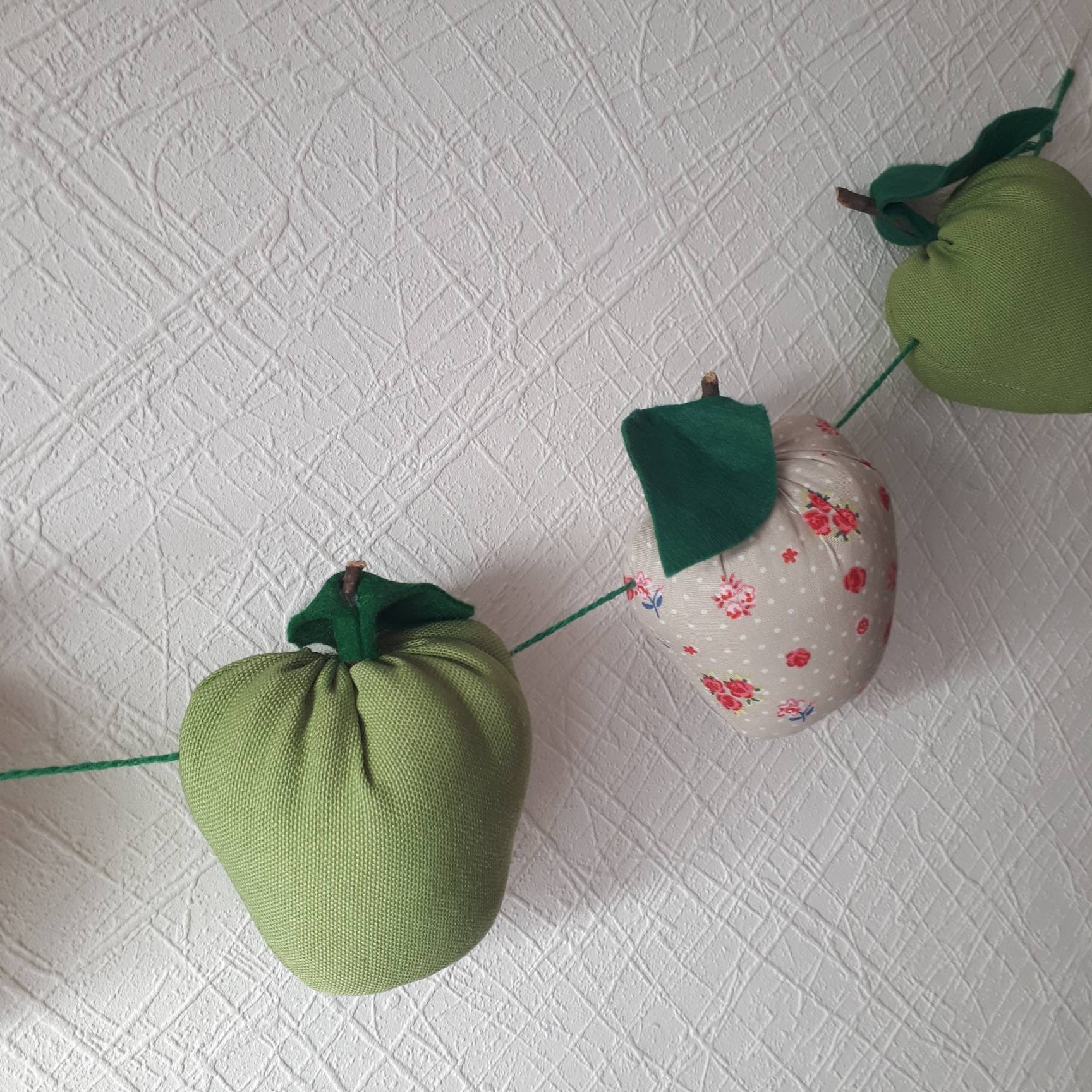 Textile Apples_ Garland Apples_country Hous Decor_toy - Etsy UK