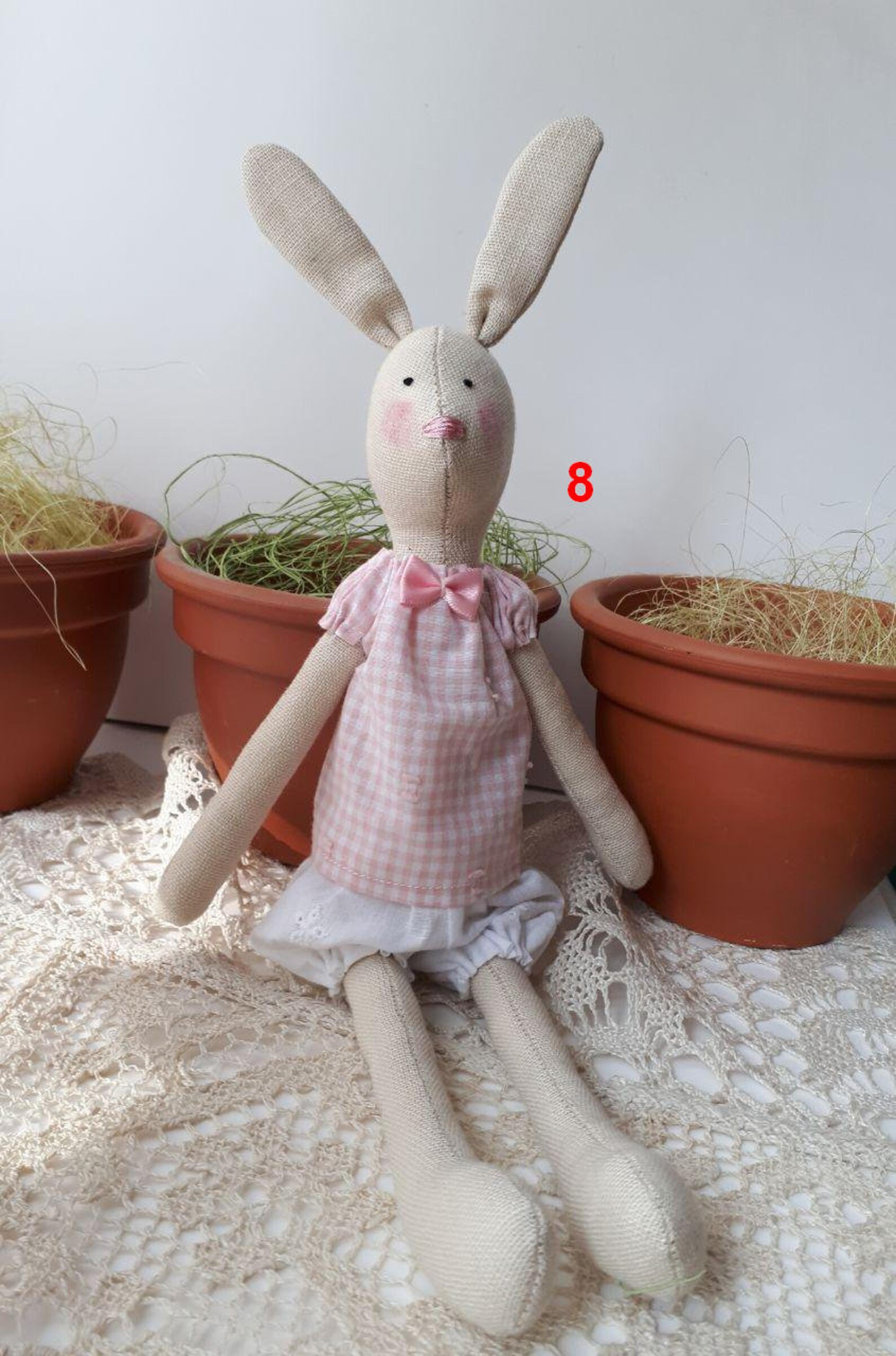 Bunny Family_tilda Rabbit Toy_hare Plushie_mum Dad Toys_simple Interior ...