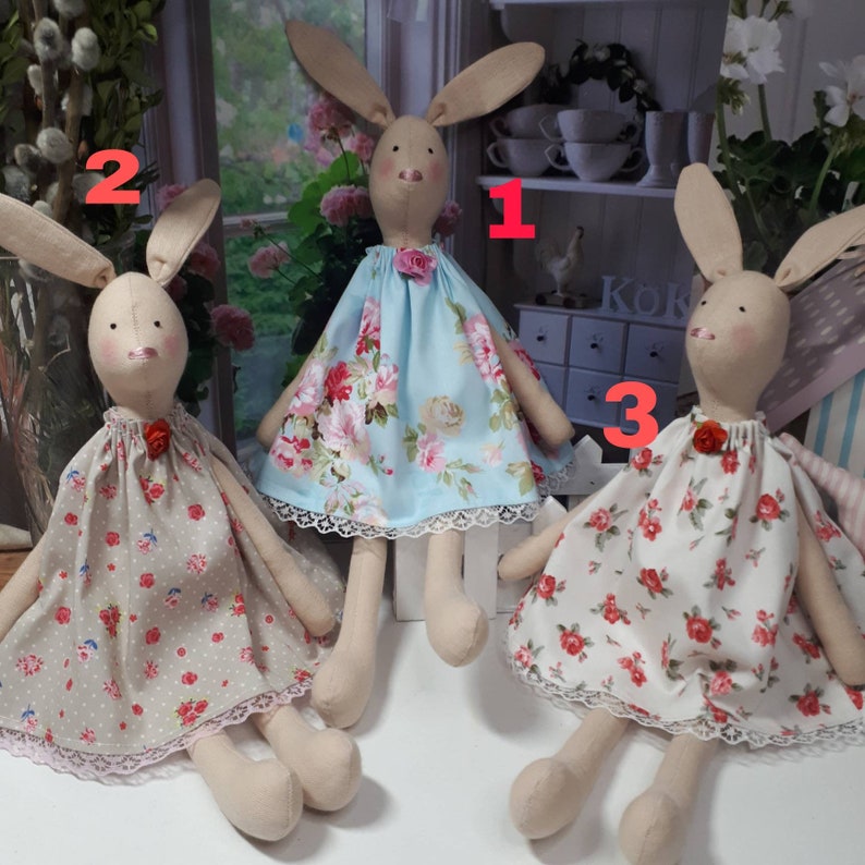 Bunny Family_tilda Rabbit Toy_hare Plushie_mum Dad Toys_simple Interior ...