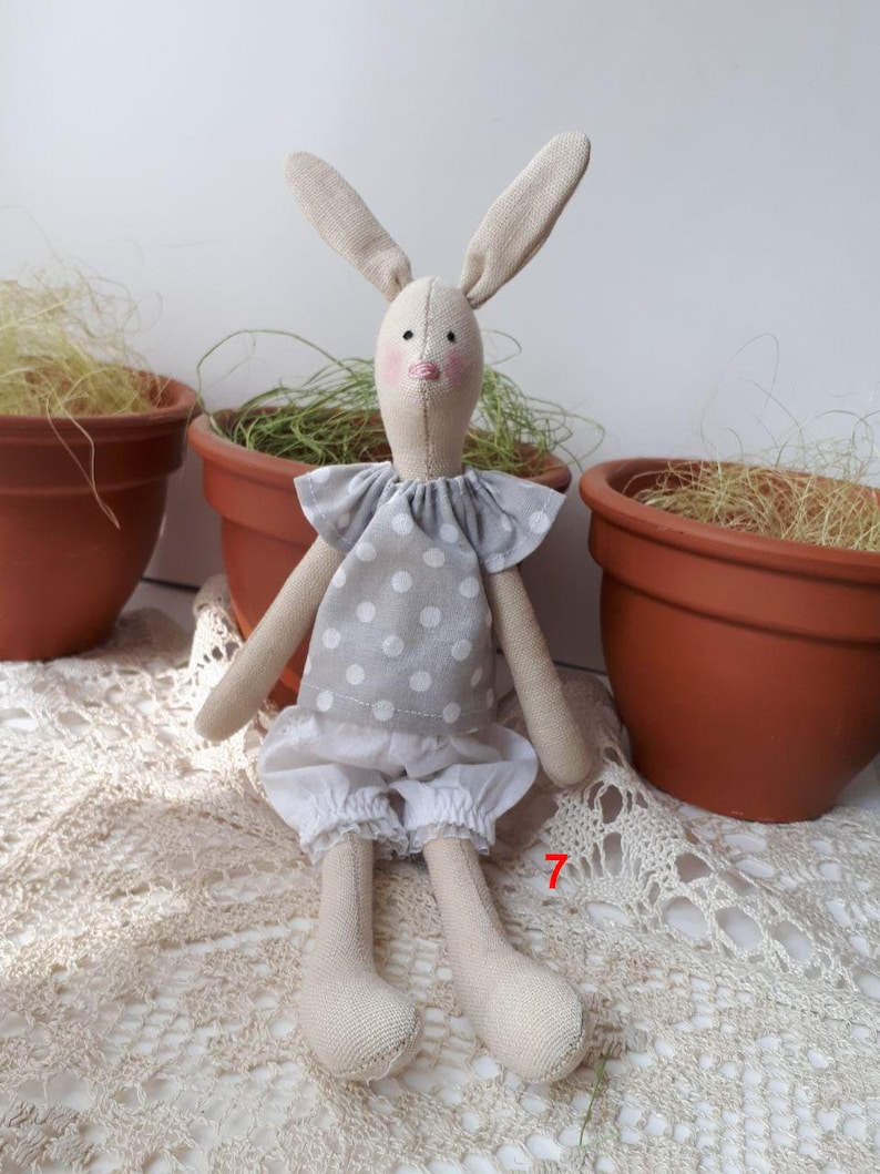 Bunny Family_tilda Rabbit Toy_hare Plushie_mum Dad Toys_simple Interior ...