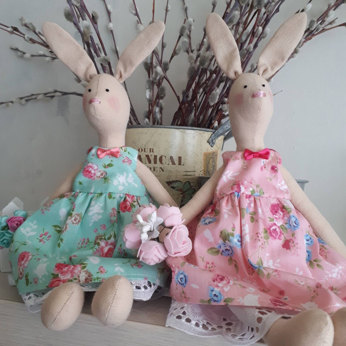 Rabbits in Removable Clothes_tilda Rabbit Toy_hare Plushie_mum - Etsy