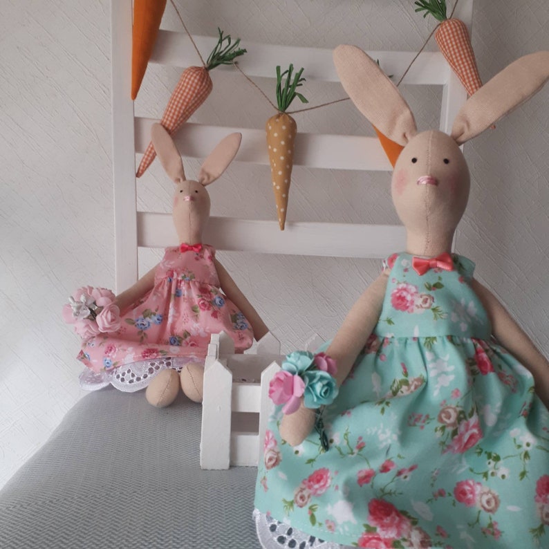 Rabbits in Removable Clothes_tilda Rabbit Toy_hare Plushie_mum - Etsy