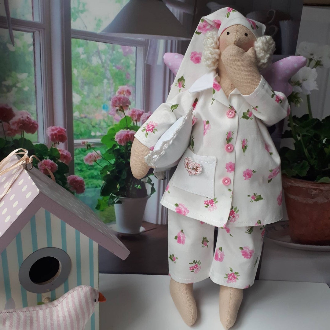 Sleepy Angel Toy_interior Angel_linen Toy Friend_cute Doll_soft Toy_eco ...