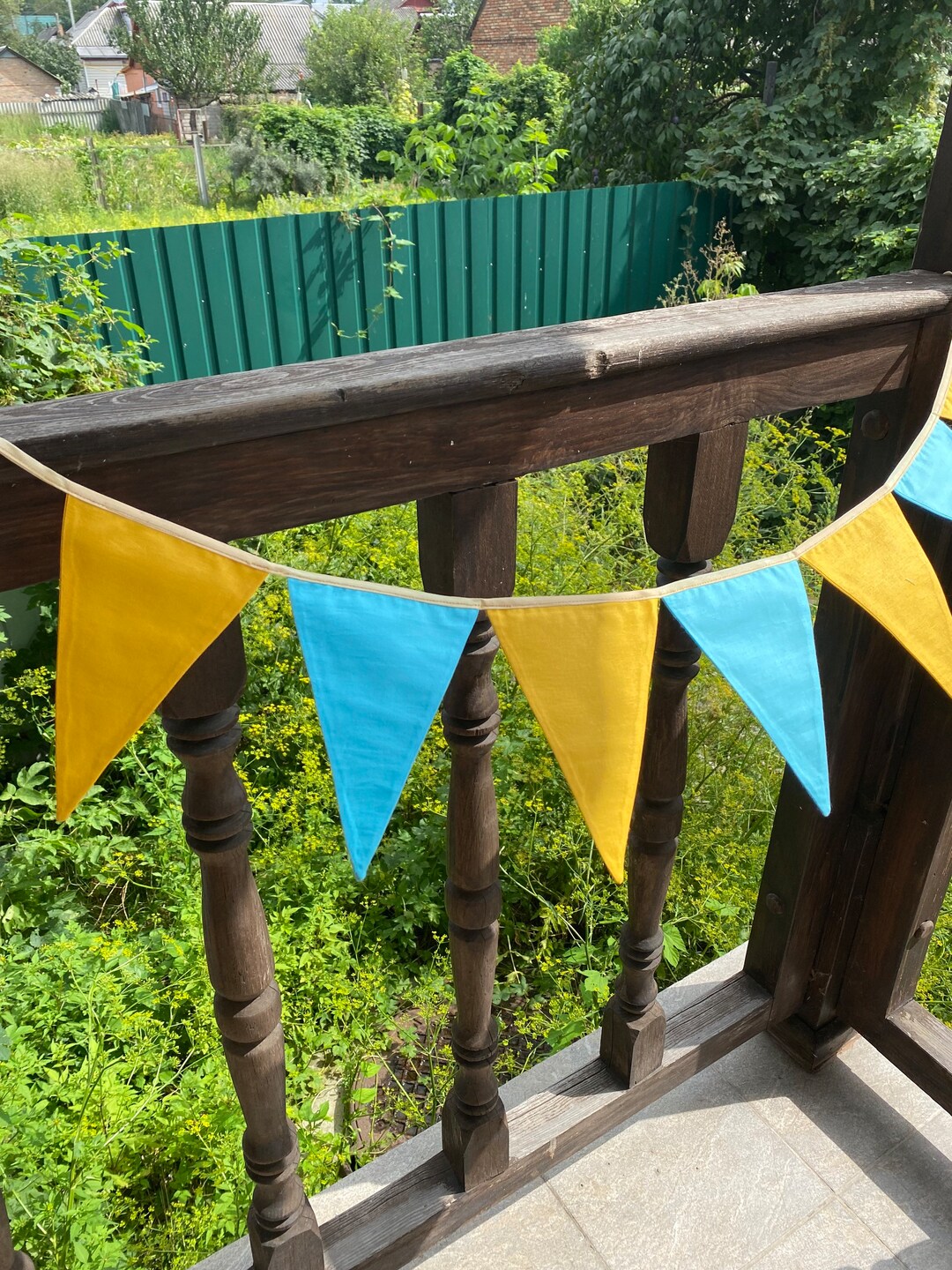 Banting in the Colors of the Ukrainian Flag_ Cotton Banting_ Garland of ...