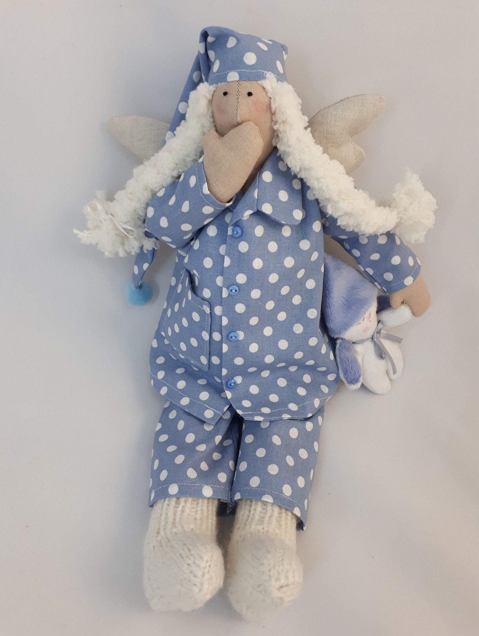 Sleepy Angel Toy_interior Angel_linen Toy Friend_cute Doll_soft Toy_eco ...