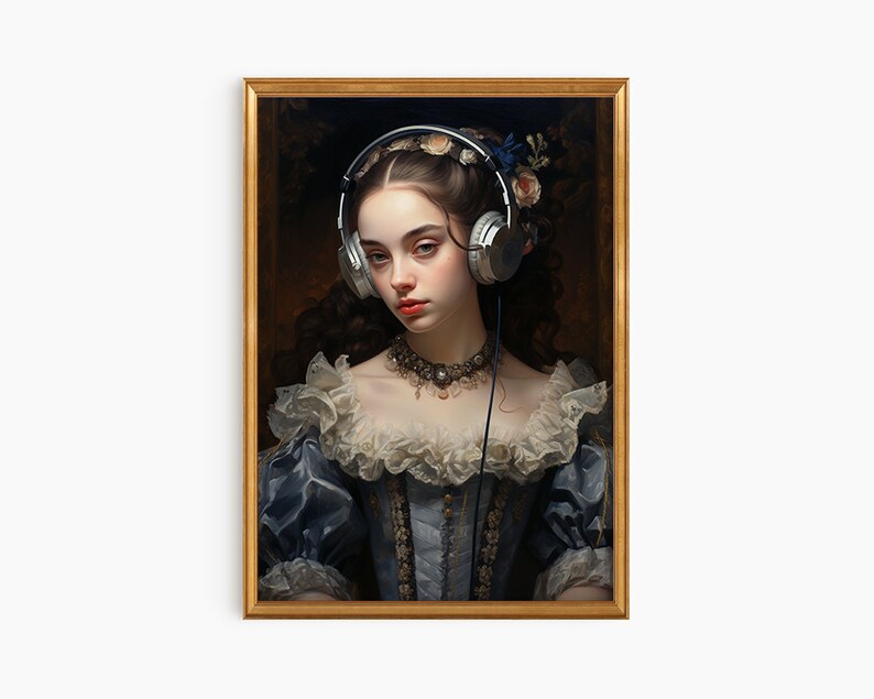 Printable Renaissance Girl Renaissance Poster Classic Art Print Digital ...