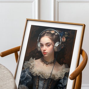 Printable Renaissance Girl Renaissance Poster Classic Art Print Digital ...