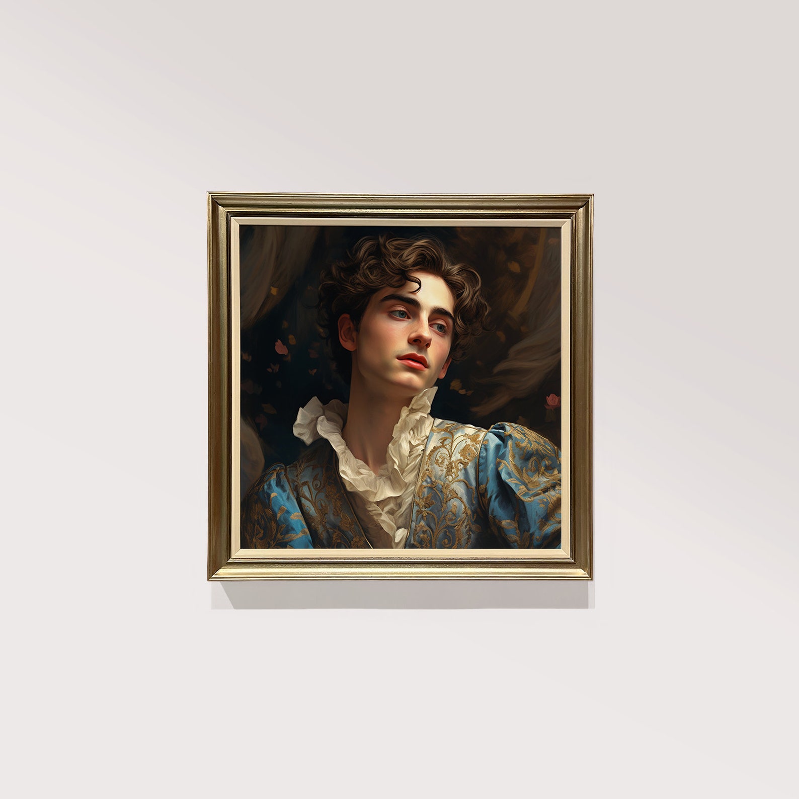 PRINTABLE Timothee Chalamet Inspired Renaissance Portrait Fan Art ...
