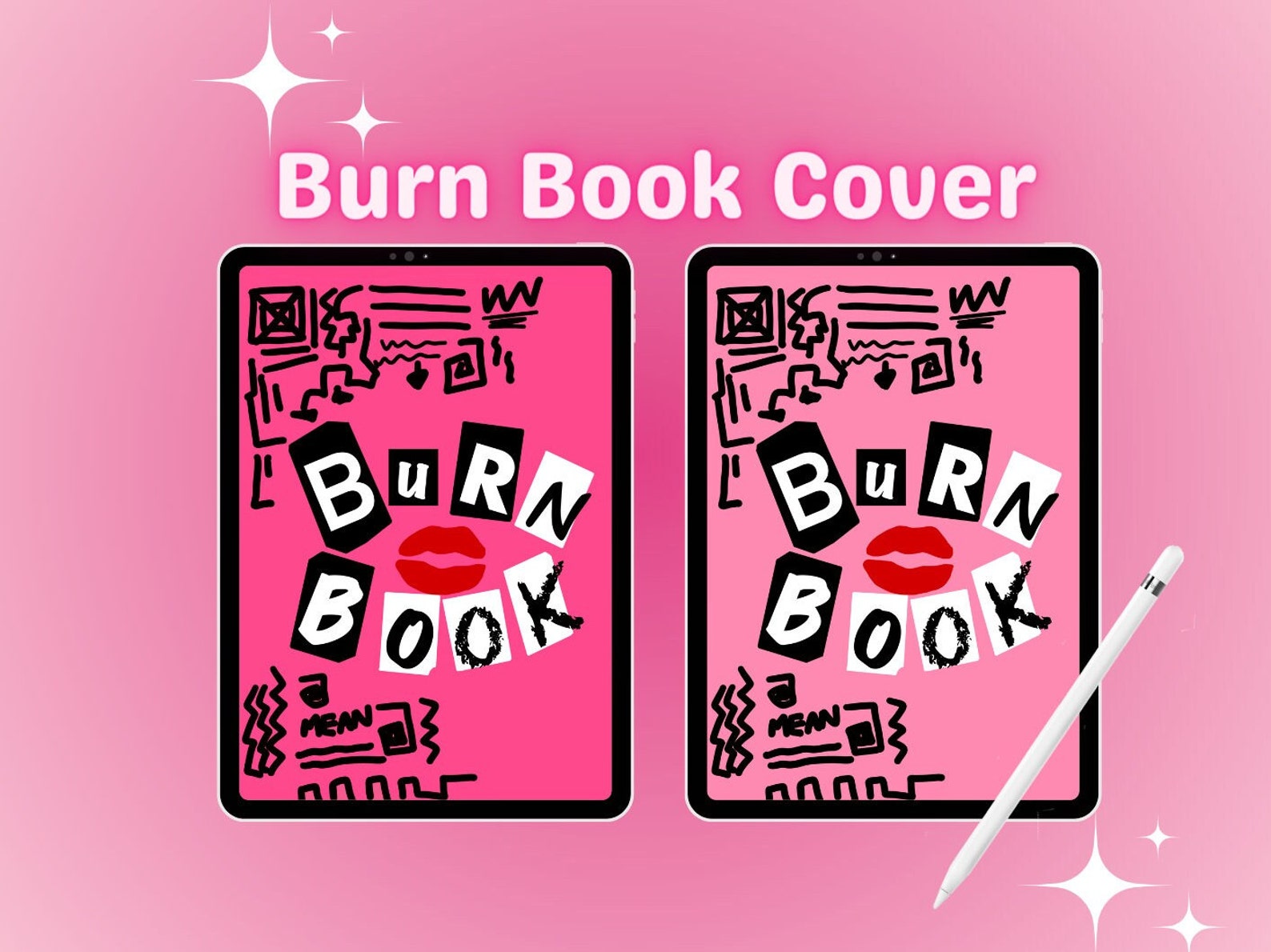 Burn Book Mean Girls Goodnotes Cover | Planner Cover | Digital Download ...