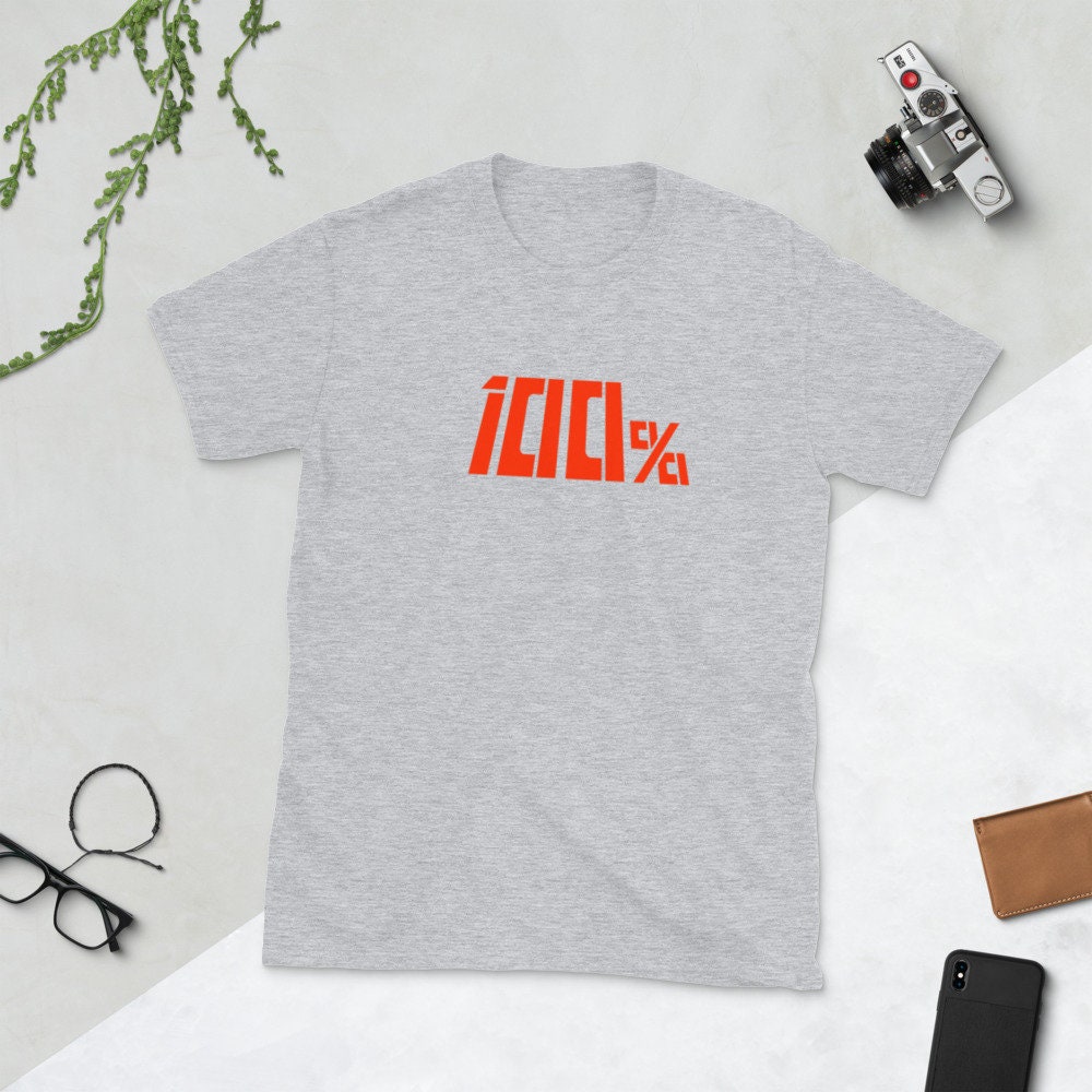 100% Mob Explosion Meter Level Anime Manga T-shirt - Etsy